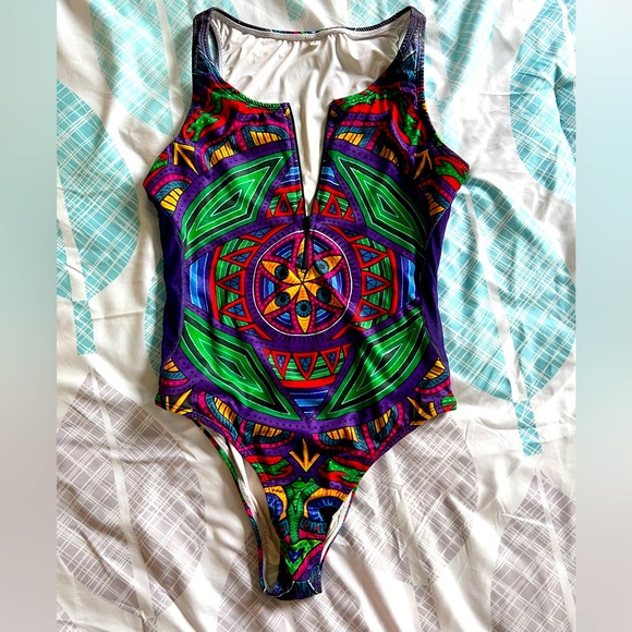 Swim | Trippy Bodysuit Rave Festival Edc Burning Man Swim | Poshmark
